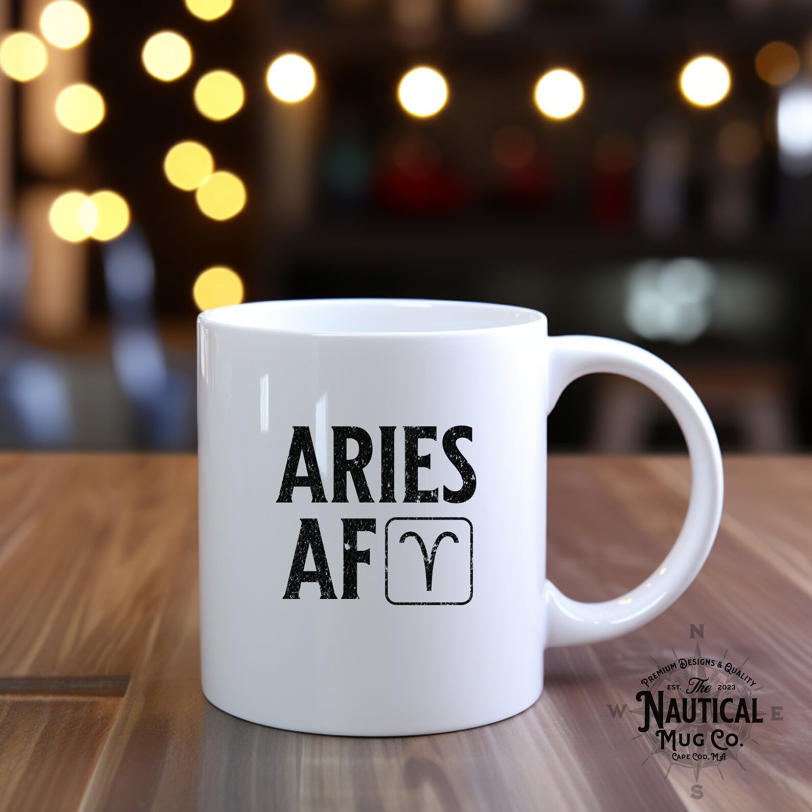 Aries AF Horoscope Zodiac Mug, Aries Coffee Mug, March April Birthday ...