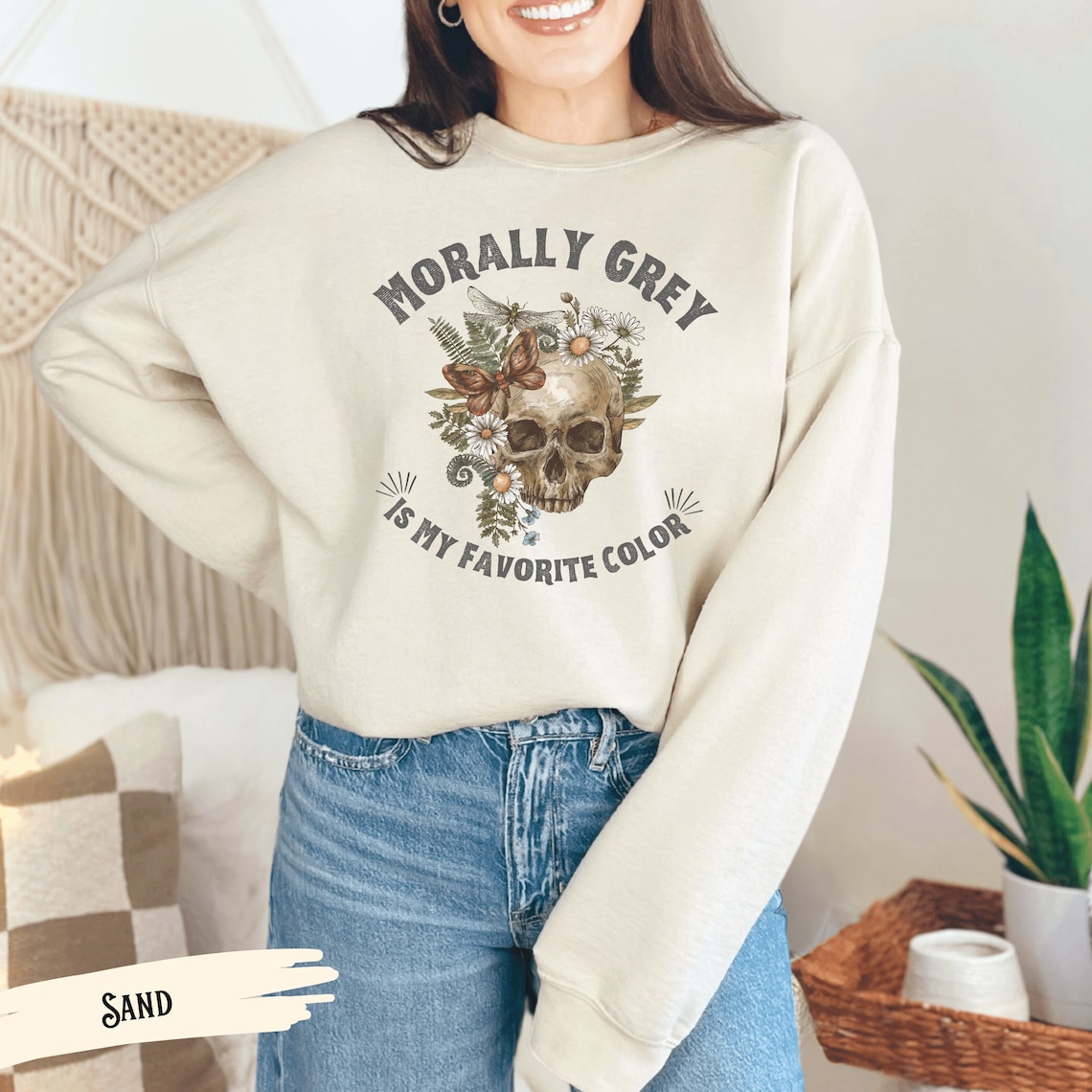 Morally Grey is My Favorite Color Sweatshirt | Trendy Dark Romance ...