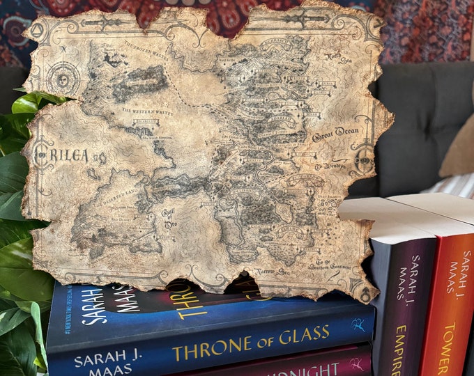 Throne of Glass Erilea Map - Etsy