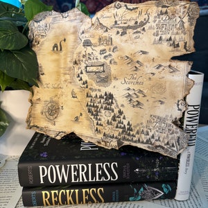 Powerless / Reckless Map of Ilya - Coffee Stained - 8x10in - Etsy