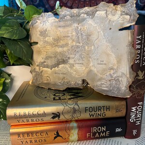 Fourth Wing / Iron Flame Map of Navarre - Coffee Stained - 8x10in - Etsy