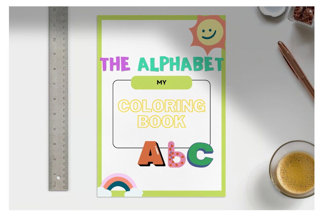 Printable Alphabet Coloring Pages A-Z Digital Download PDF Printable ...