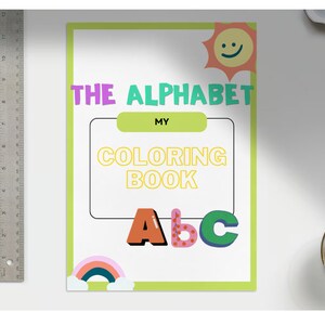 Printable Alphabet Coloring Pages A-Z Digital Download PDF Printable ...