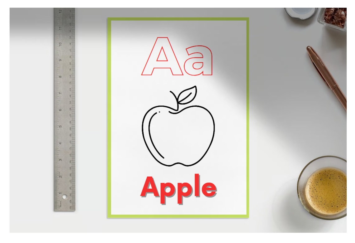 Printable Alphabet Coloring Pages A-Z Digital Download PDF Printable ...