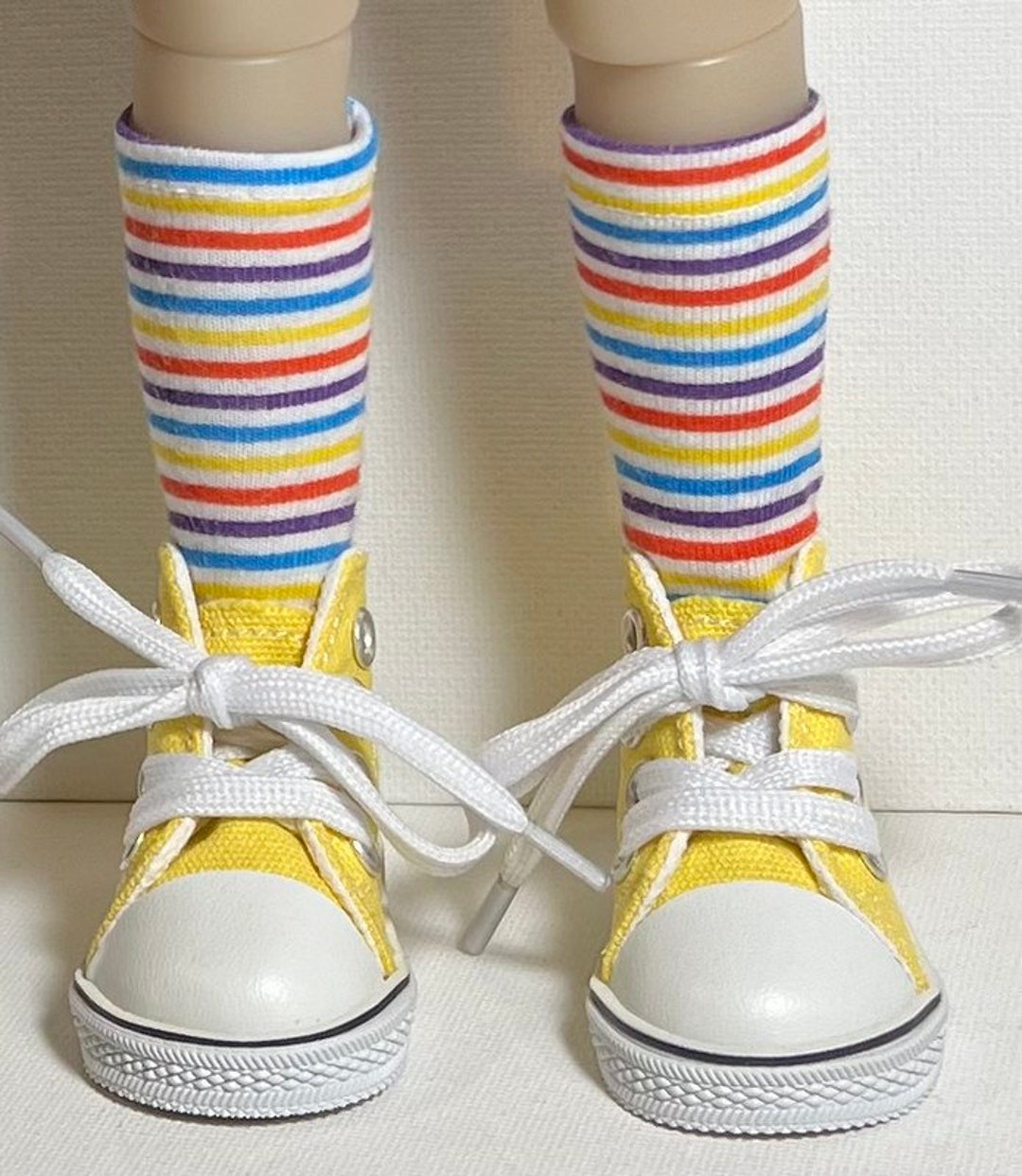 Thin Rainbow Stripes...tall Socks for Ruby Red FF Dolls... - Etsy