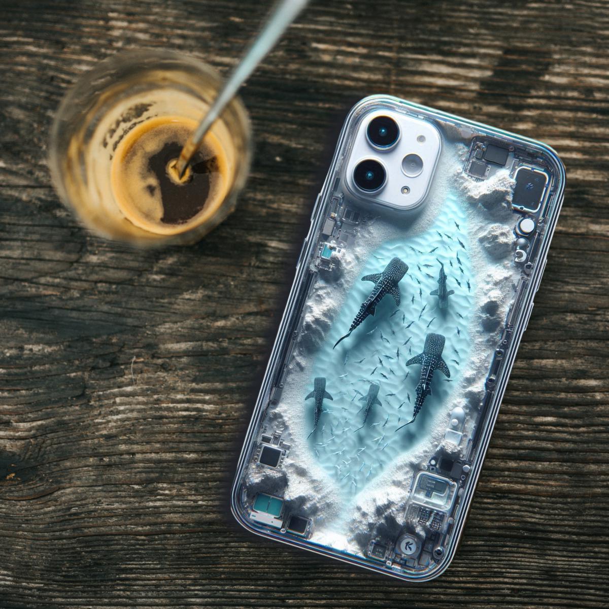 Whaleshark Shark Ocean Phone Casing Whale Shark Resin Illusion 3d Deep ...