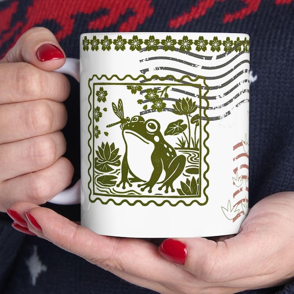 Travel Frog Mug Ceramic - Etsy