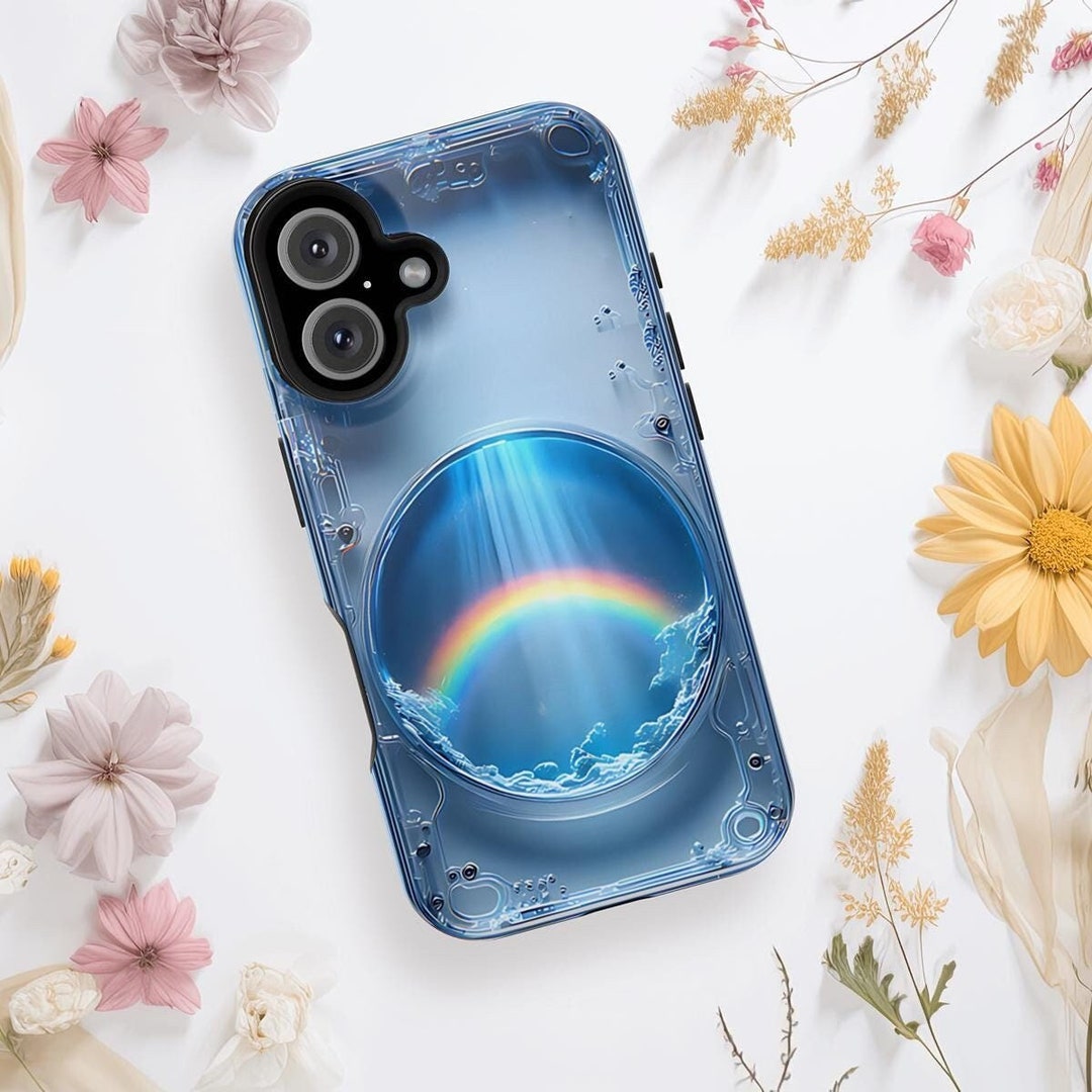 Rainbow Phone Case Inspirational Art "catch a Rainbow" Resin Design ...