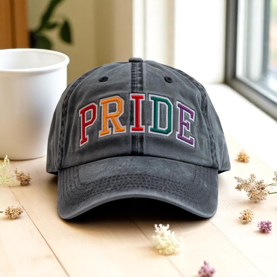 Embroidered Pride Hat, Embroidered Lgbt Hat, Embroidered Pride Caps ...