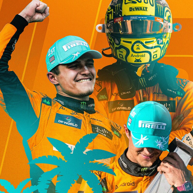 Lando Norris Miami Winner A3 Poster - Etsy UK