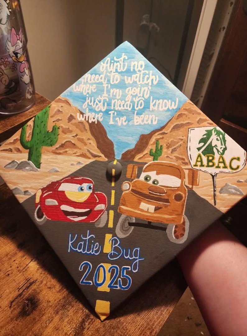 Customized Painted Graduation Cap - Etsy