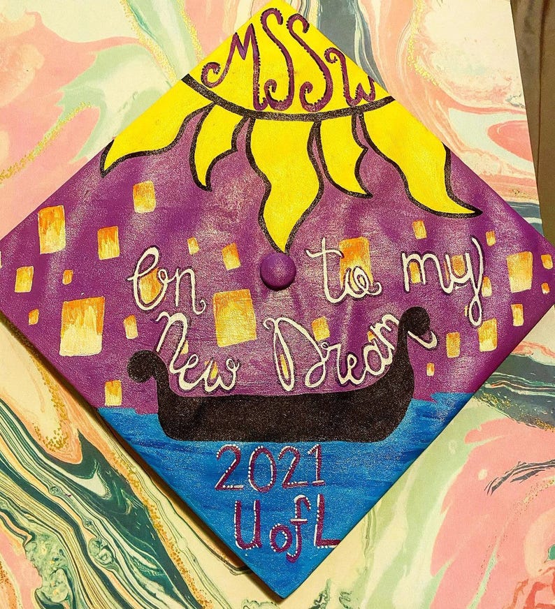 Customized Painted Graduation Cap - Etsy
