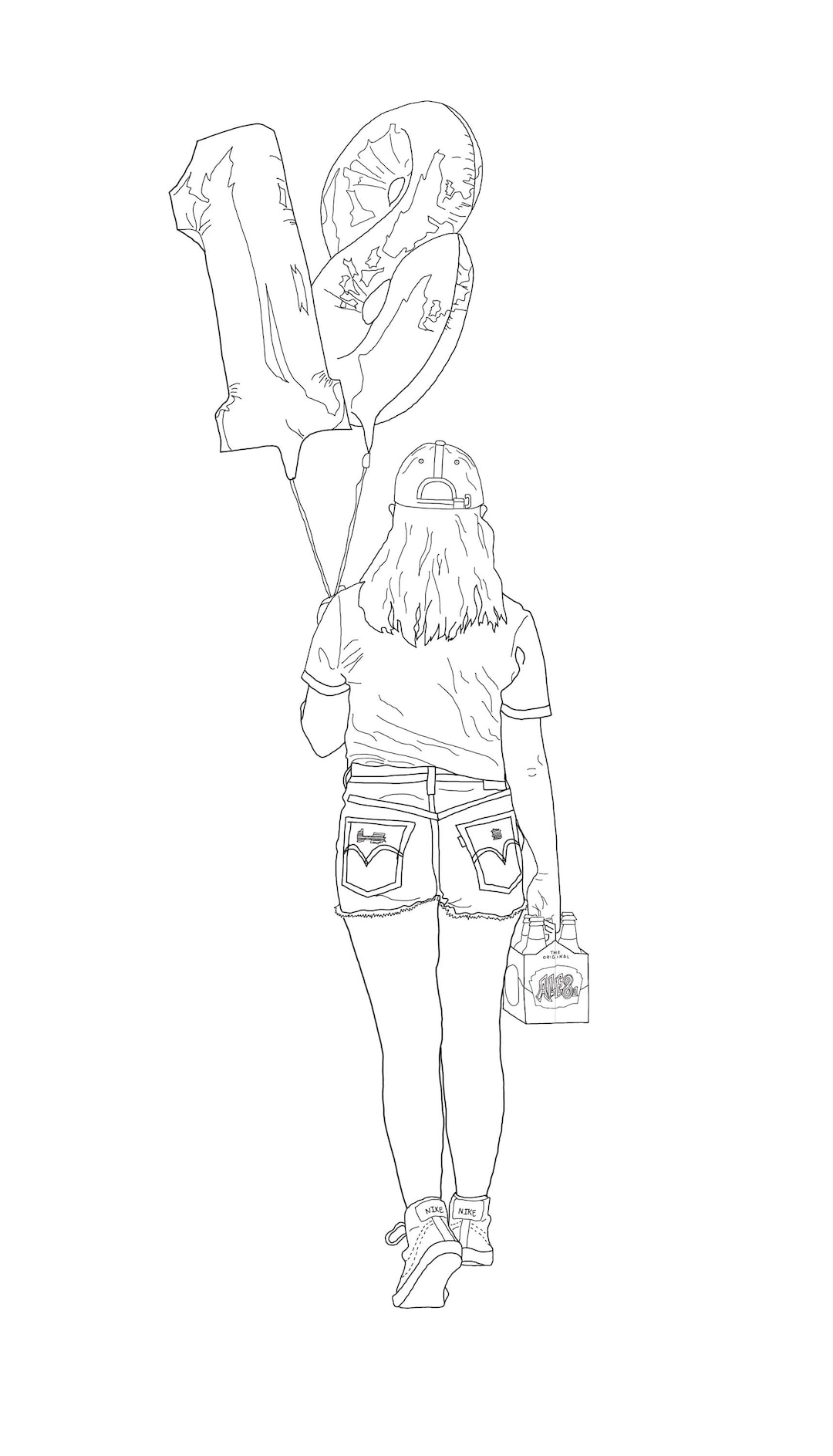 Faceless Line Portraits - Etsy