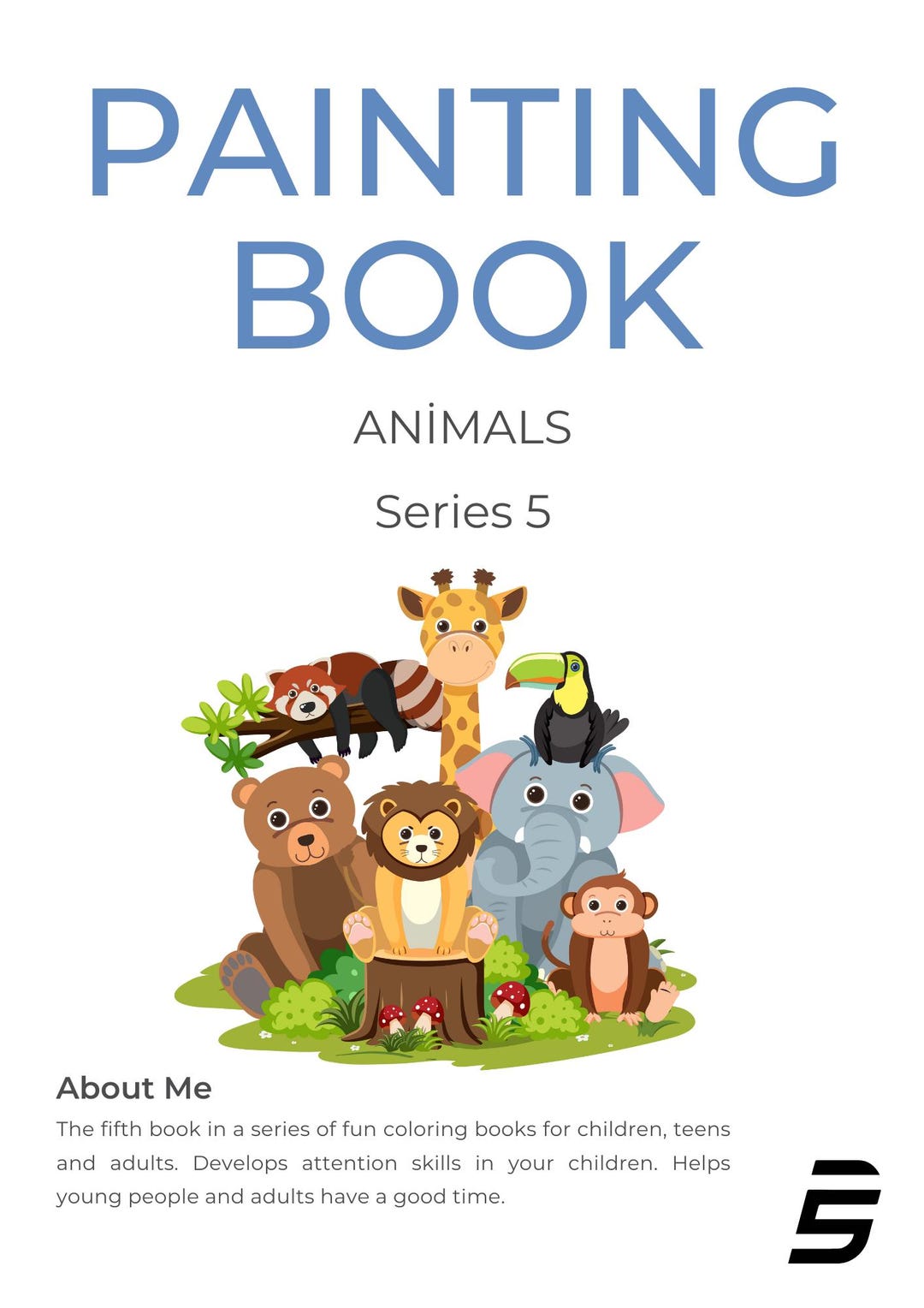 Painting Book Coloring Skill PDF Animals Series 5 PDF Painting Book Art and Illustration for ...