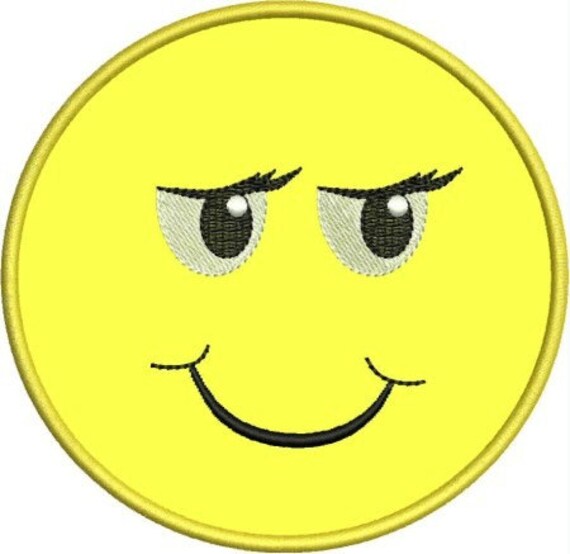 INSTANT DOWNLOAD Miss smiley and Silly face Applique designs | Etsy