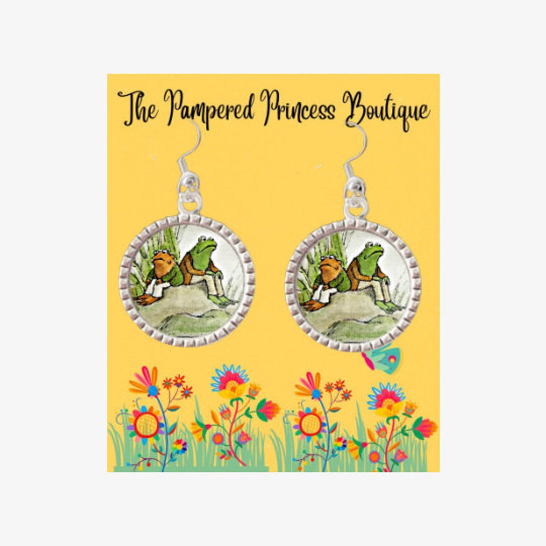 Frog and Toad Together Are Friends Dangle Drop Earrings Frog Toad ...