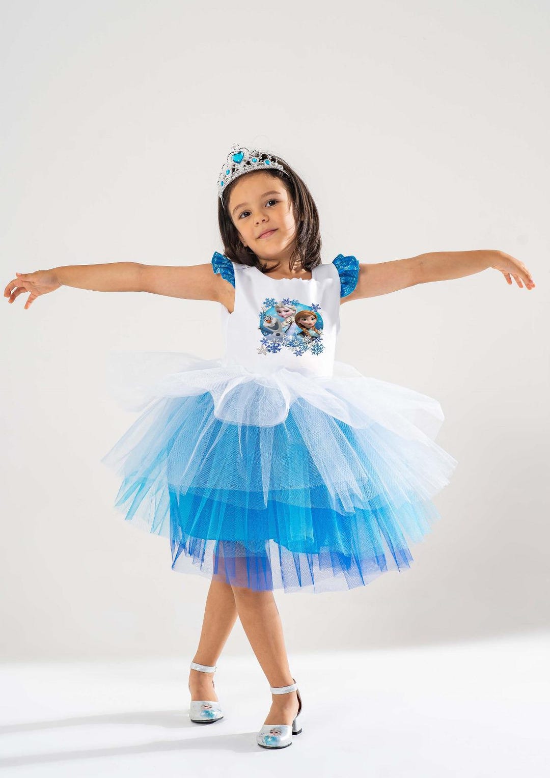 Elsa Anna Olaf Costume Dress: Frozen Inspired Birthday Party Outfit - Etsy