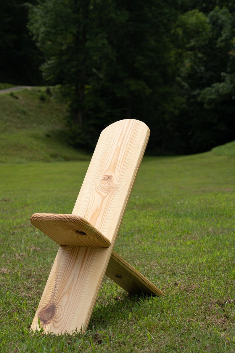 Solid Wood Viking Interlocking Chair Norse-inspired Handcrafted ...
