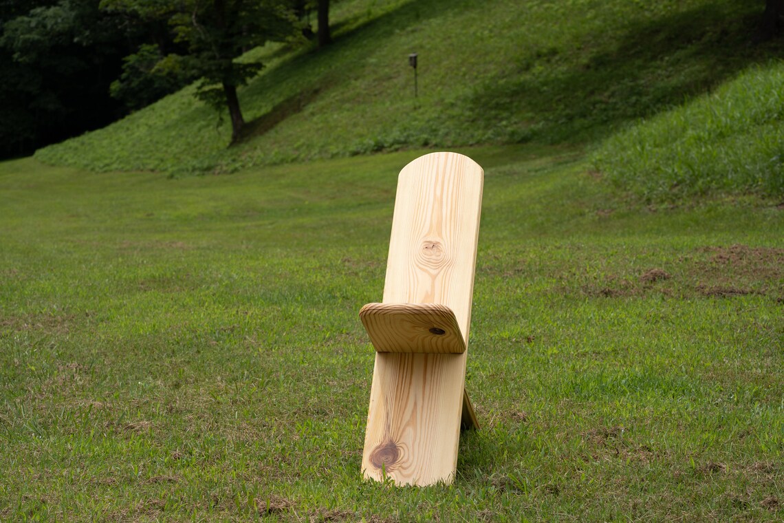 Solid Wood Viking Interlocking Chair Norse-inspired Handcrafted ...