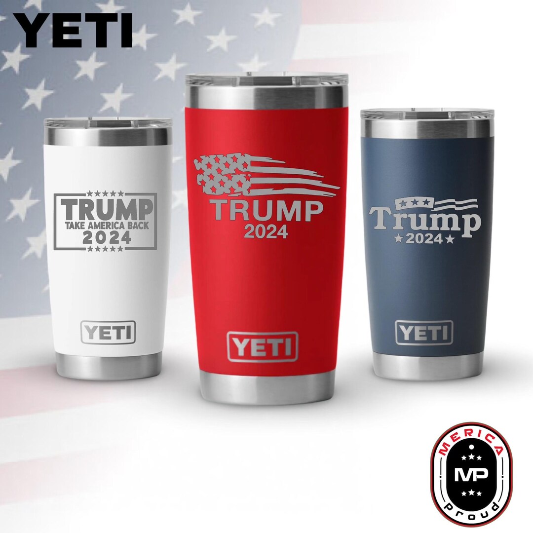 Trump 2024 Laser Engraved 20oz YETI Tumbler, MAGA, Trump for President ...