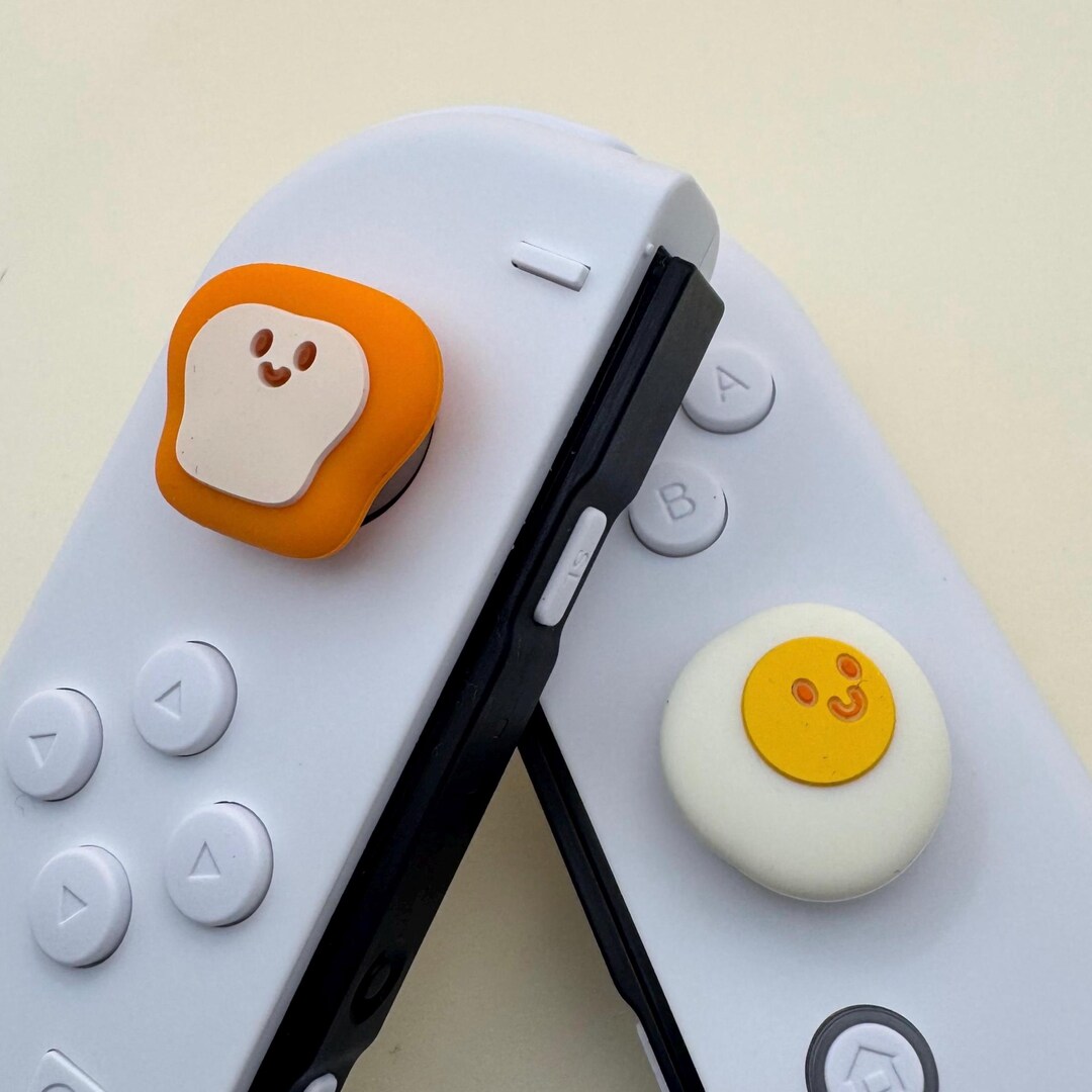 Thumb Grips - Nintendo Switch/oled - Egg on Toast! Thick & Comfortable High Quality Squishy Fun ...