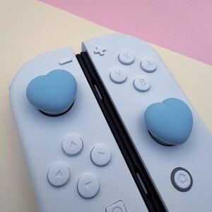 Thumb Grips - Nintendo Switch/oled - Blue Hearts Thick & Comfortable ...