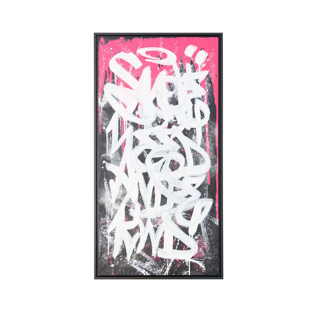 Street Art Graffiti | Smoke Weed and Be Kind | Framed Original Artwork ...