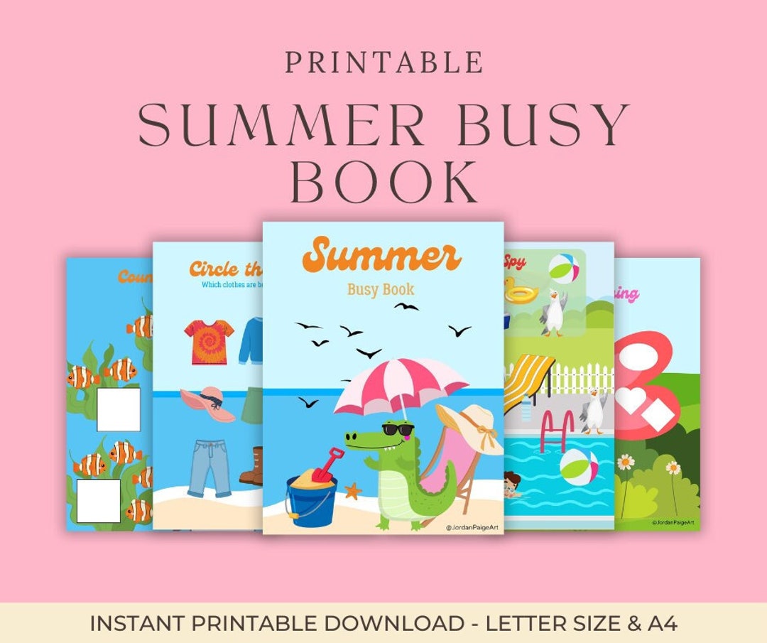 Summer Busy Book - Etsy