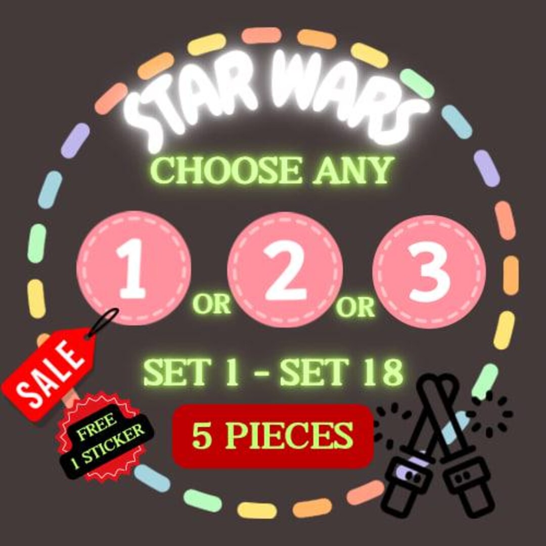 All 1S or 2S or 3 Star Sticker ( 5 Pieces) - Etsy