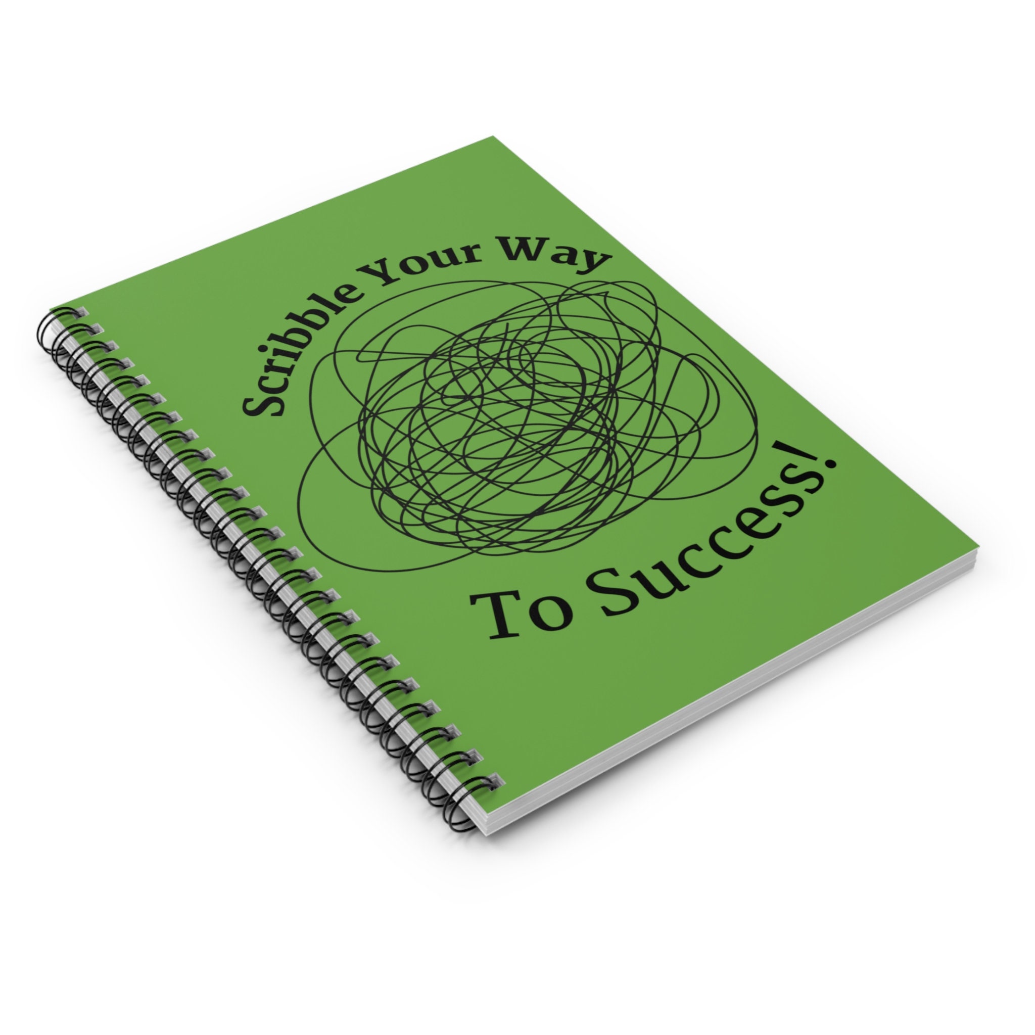 Scribble Your Way to Success Scribbles or Notes GREEN BACKGROUND Black ...