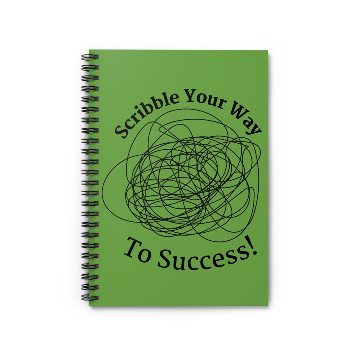Scribble Your Way to Success Scribbles or Notes GREEN BACKGROUND Black ...