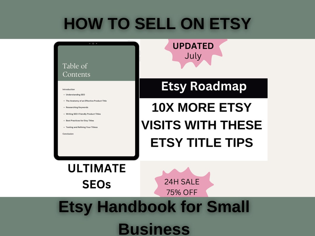 Etsy Title Seo Guide, How to Sell Product on Etsy and Rank 1st on Etsy ...