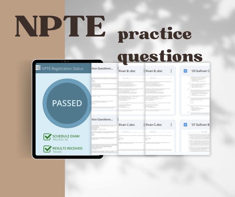 NPTE Practice Questions - Etsy