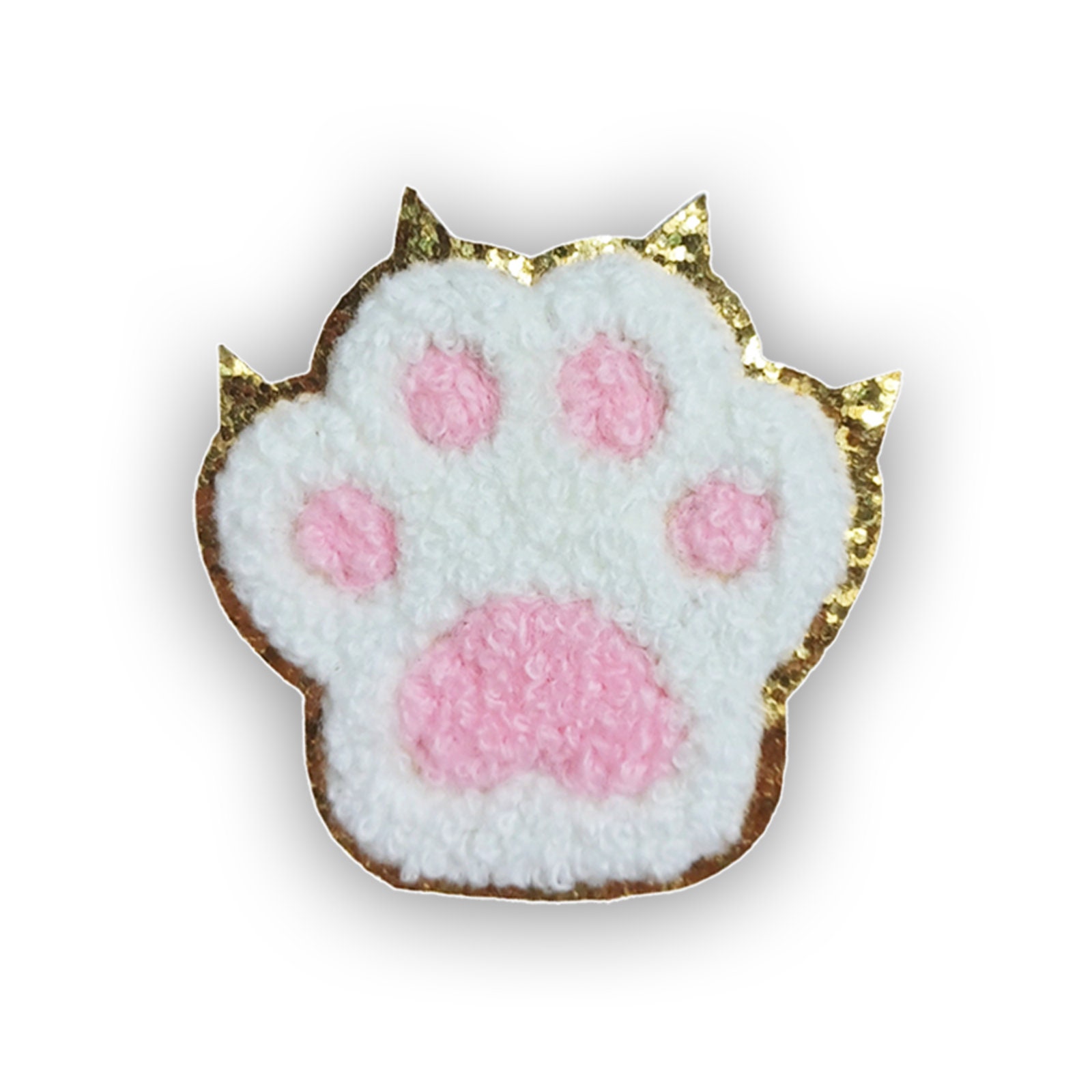 Stick-on Paw Print Chenille Patch, Cat Mom Paw Patch, Dog Mom Paw Patch ...