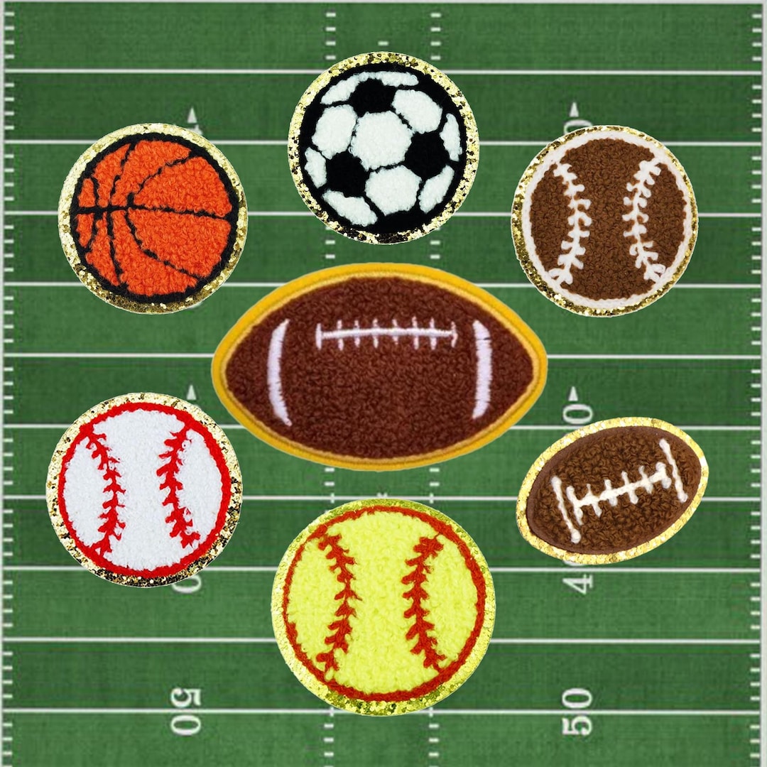 Iron-on Chenille Patch, Softball Patch, Football Patch, Baseball Patch ...