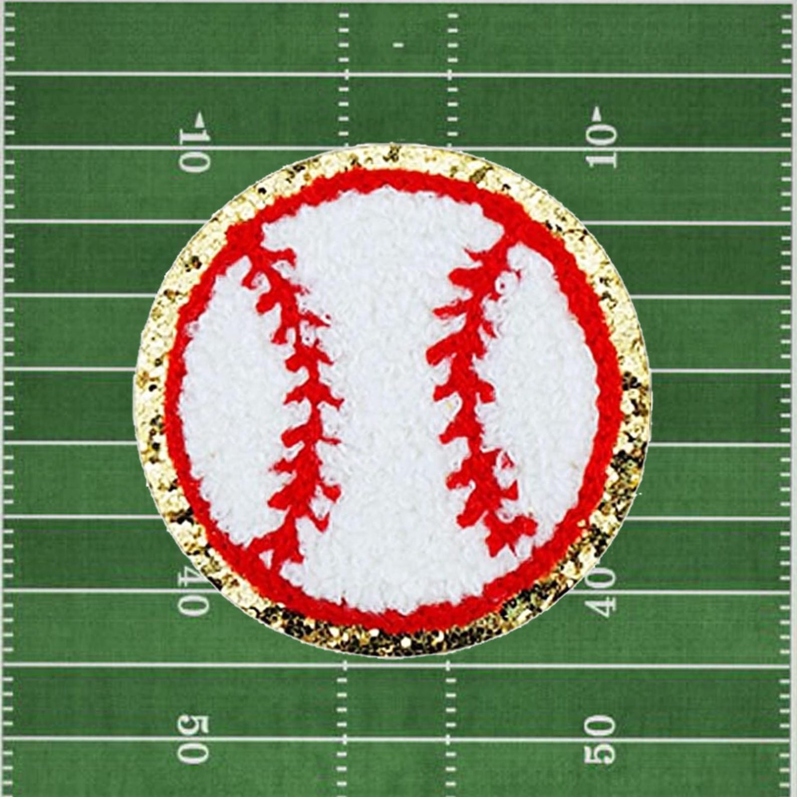 Stick-on Chenille Patch, Self-adhesive Football Patch, Baseball Patch, Softball Patch, DIY ...