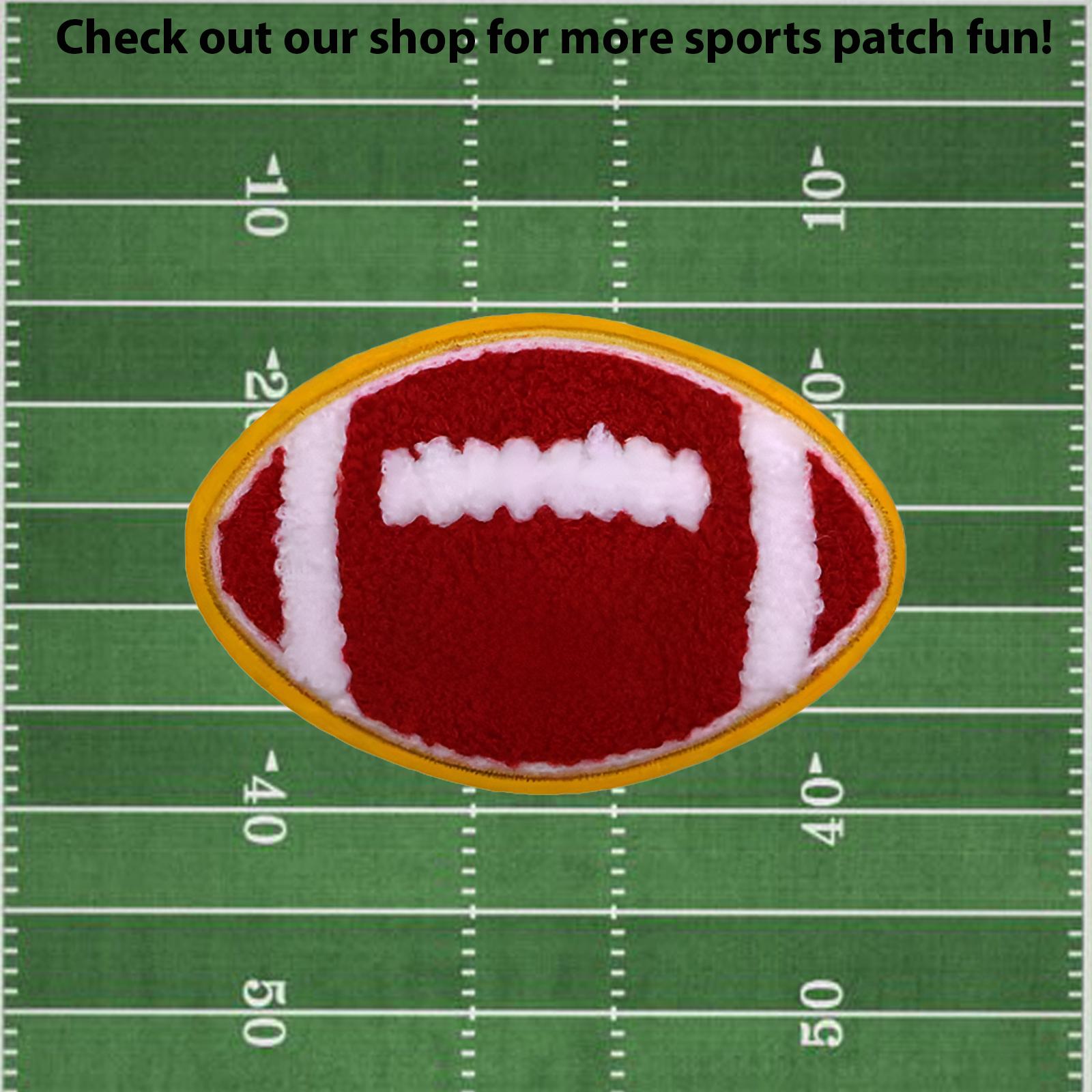 Stick-on Soccer Chenille Patch, Self-adhesive Soccer Patch, Game Day ...