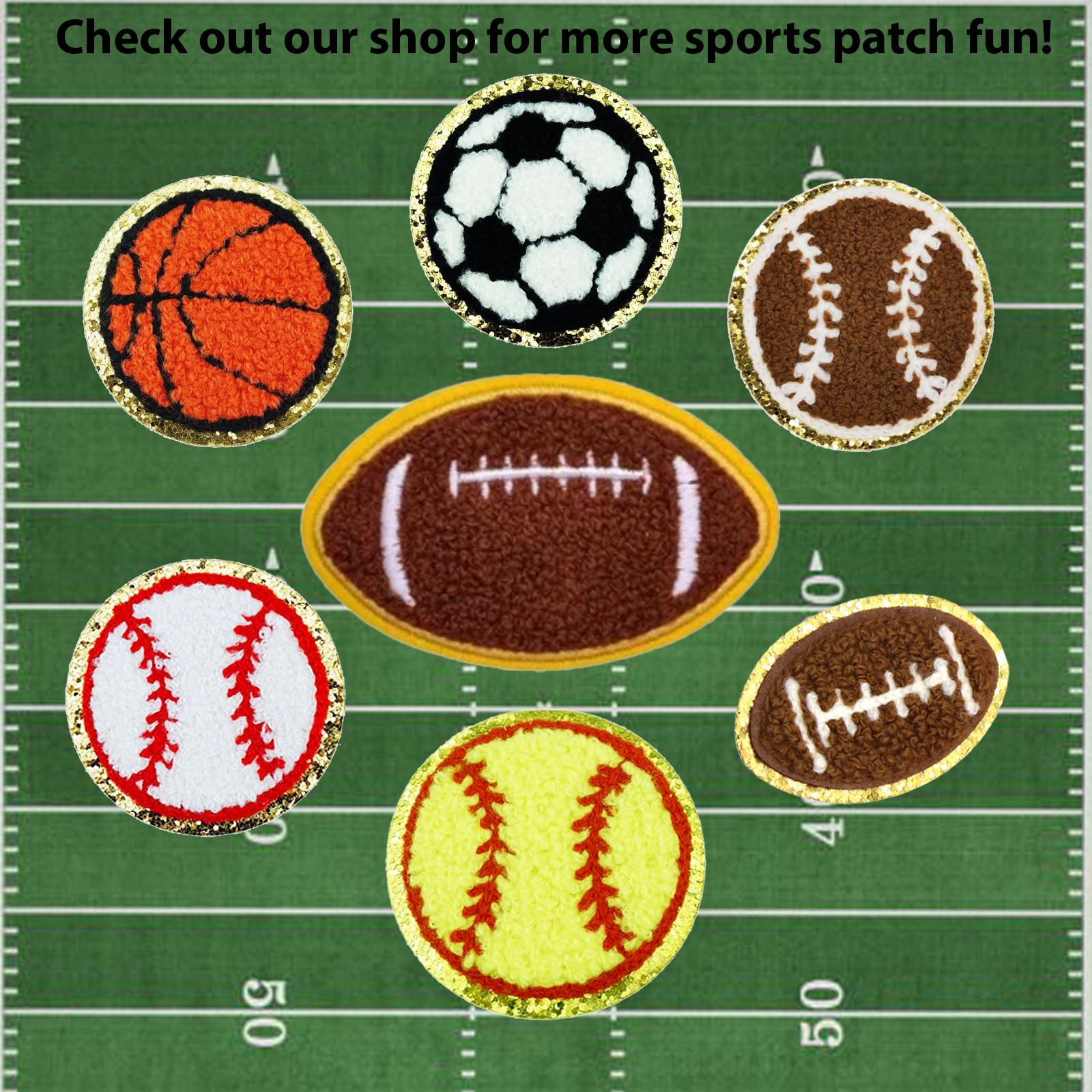 Stick-on Soccer Chenille Patch, Self-adhesive Soccer Patch, Game Day ...