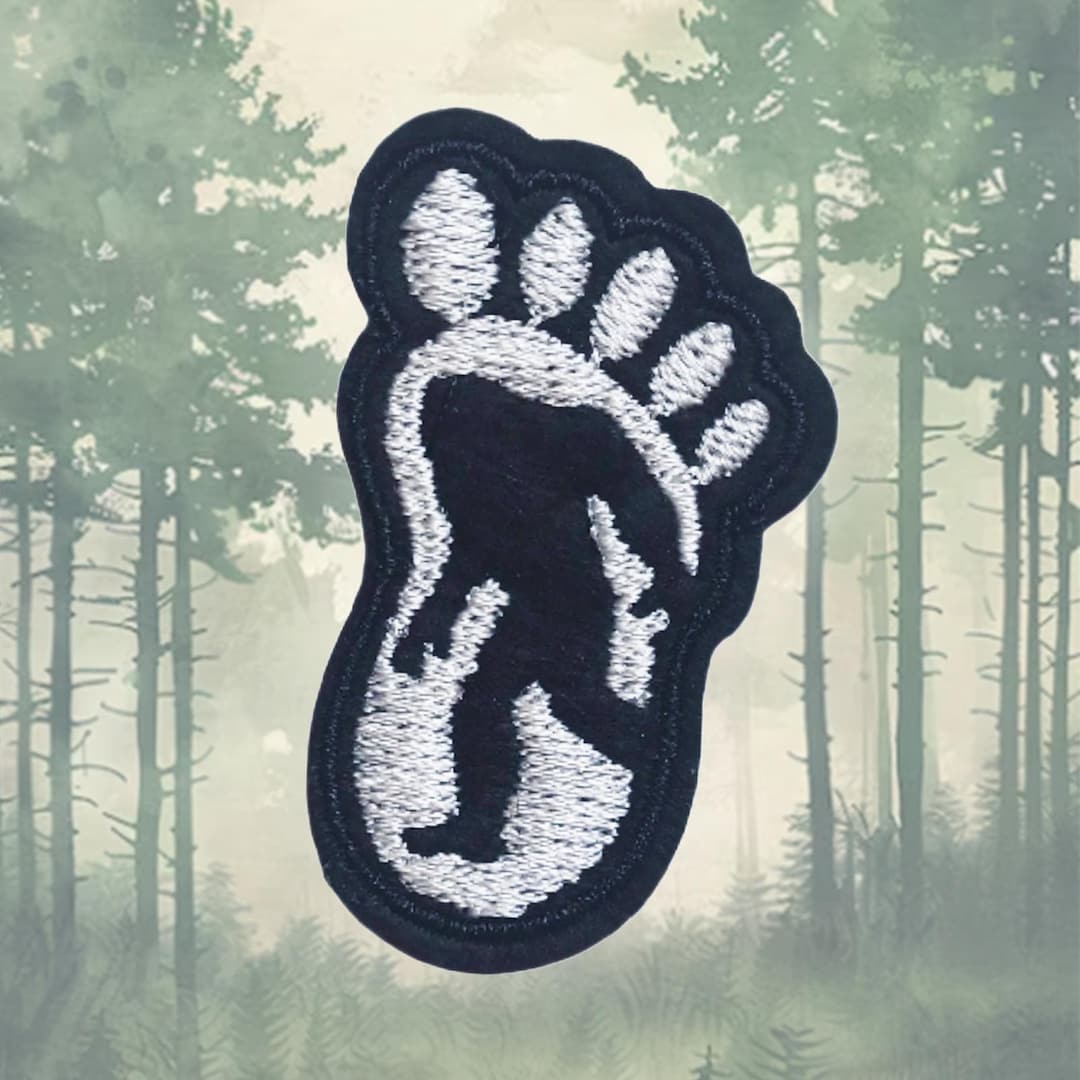 Stick-on Embroidered Patch, Self-adhesive Bigfoot Patch, Sasquatch ...