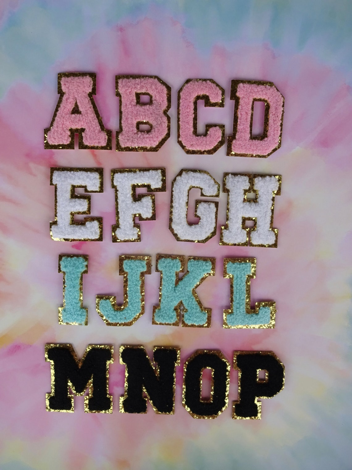 Stick-on Chenille Letter Patch, Self-adhesive 6 Cm Varsity Letter, DIY ...