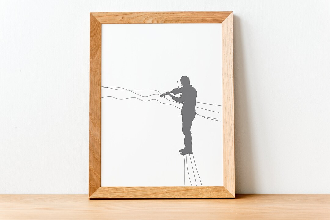 Minimalist Violin Line Drawing Art,digital Download,simple Art ...