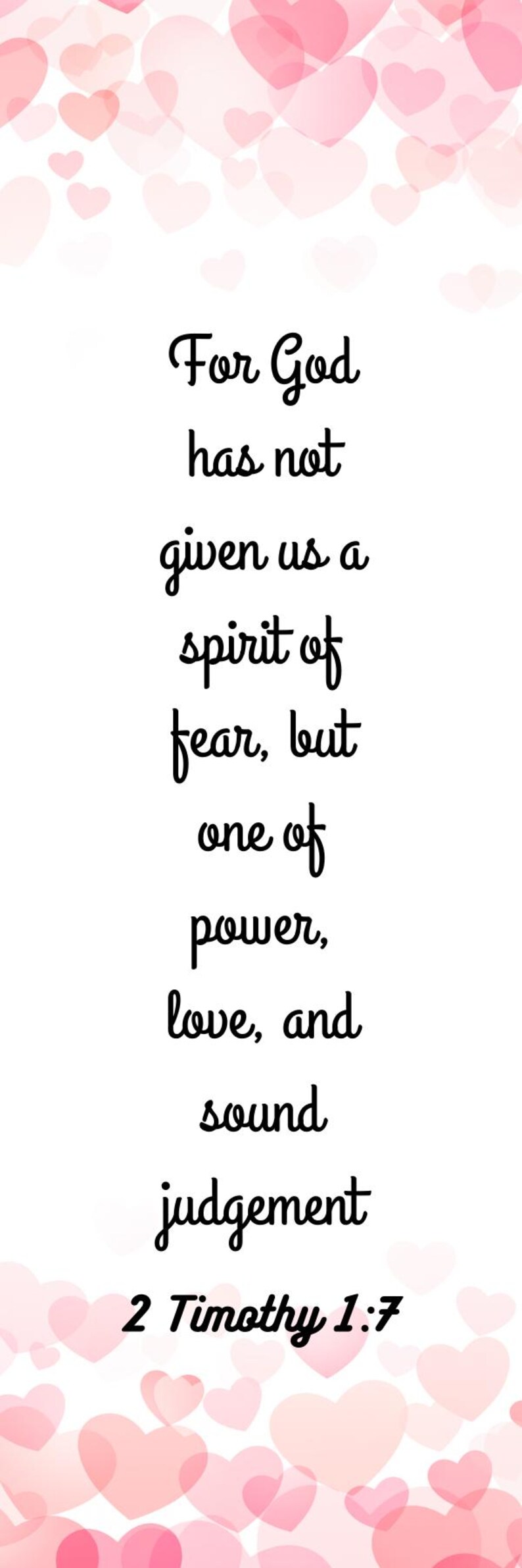 Custom-made Faith & Love Bible Bookmarks - Set of 4, Encouraging ...