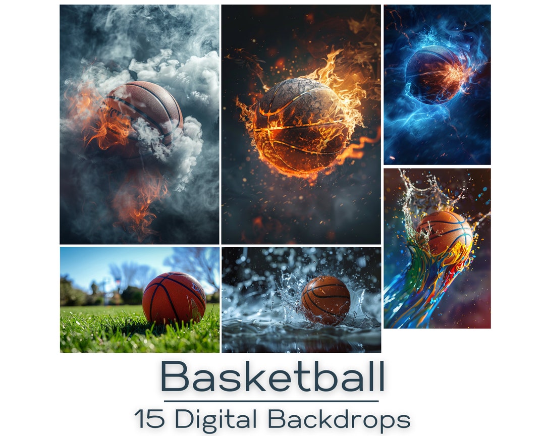 Basketball Digital Backdrops. Composite Backgrounds for Basketball ...