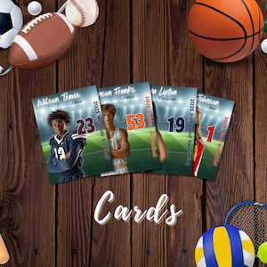 Varsity Football Player Poster Canva Template Gift for Custom Banners ...