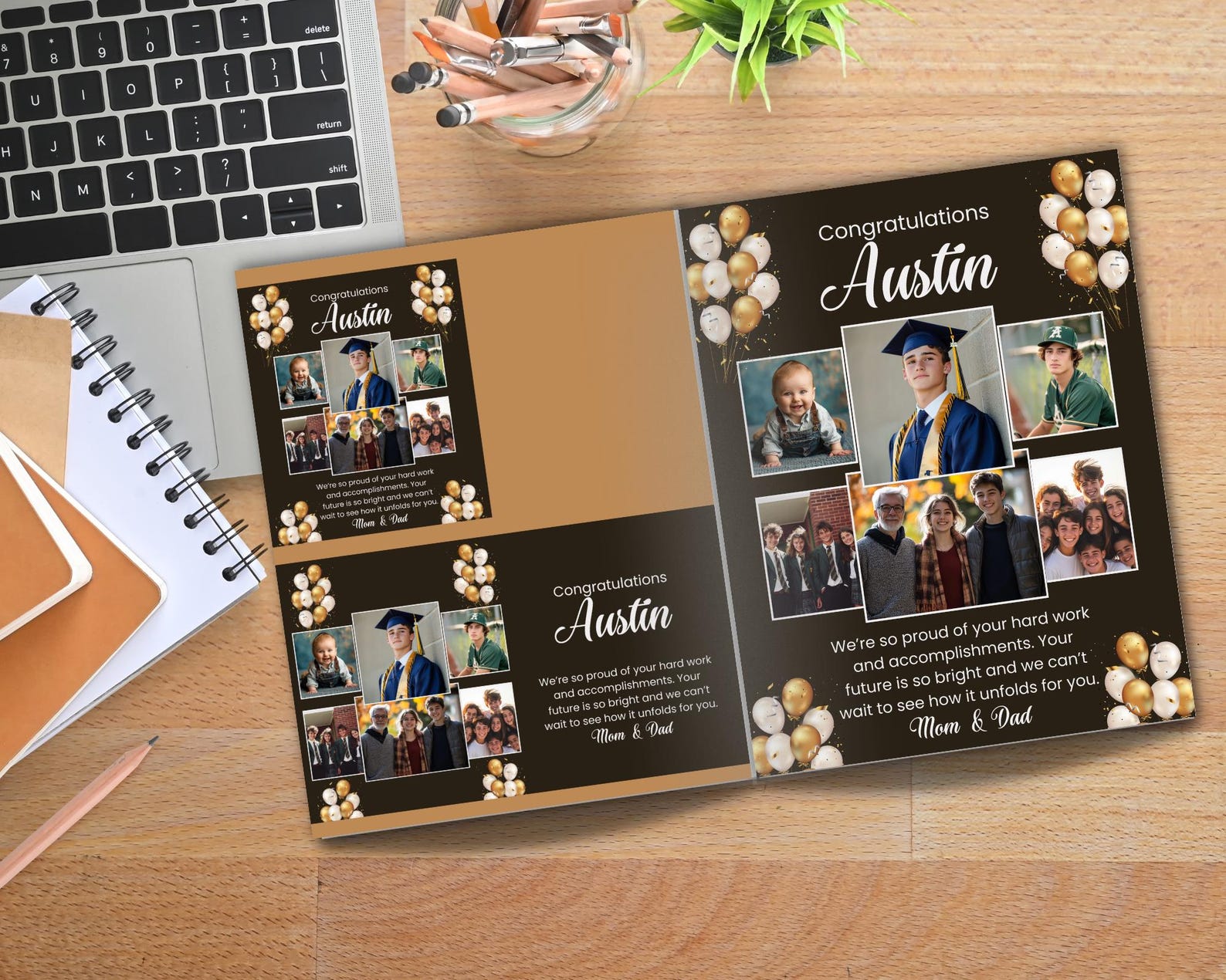 High School Yearbook Ad Canva Template. Customizable Sizes Include Full ...