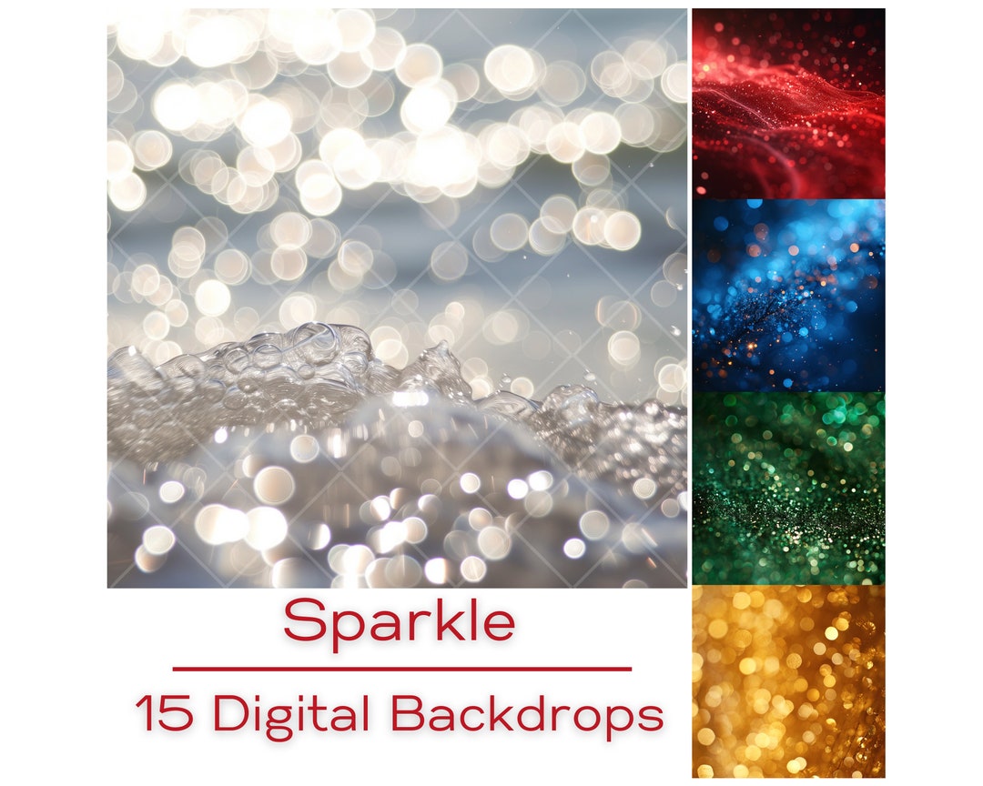 Sparkle Glitter Cheer Digital Backdrops. Photoshop Audio Backgrounds ...