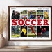 Customizable Soccer Photo Collage Canva Template. Gift for Soccer ...