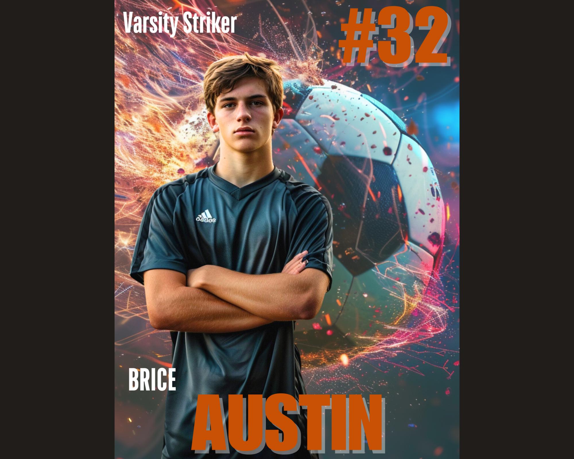 Soccer Poster Canva Template. Gift for Varsity Soccer Player. Non ...