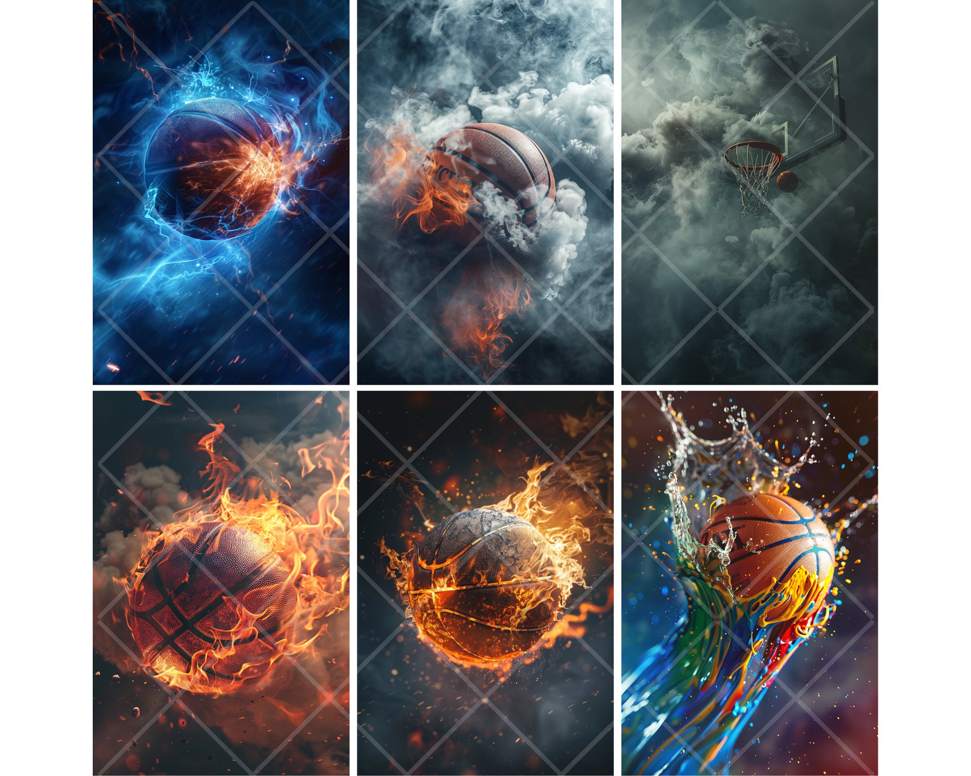 Basketball Digital Backdrops. Composite Backgrounds for Basketball ...