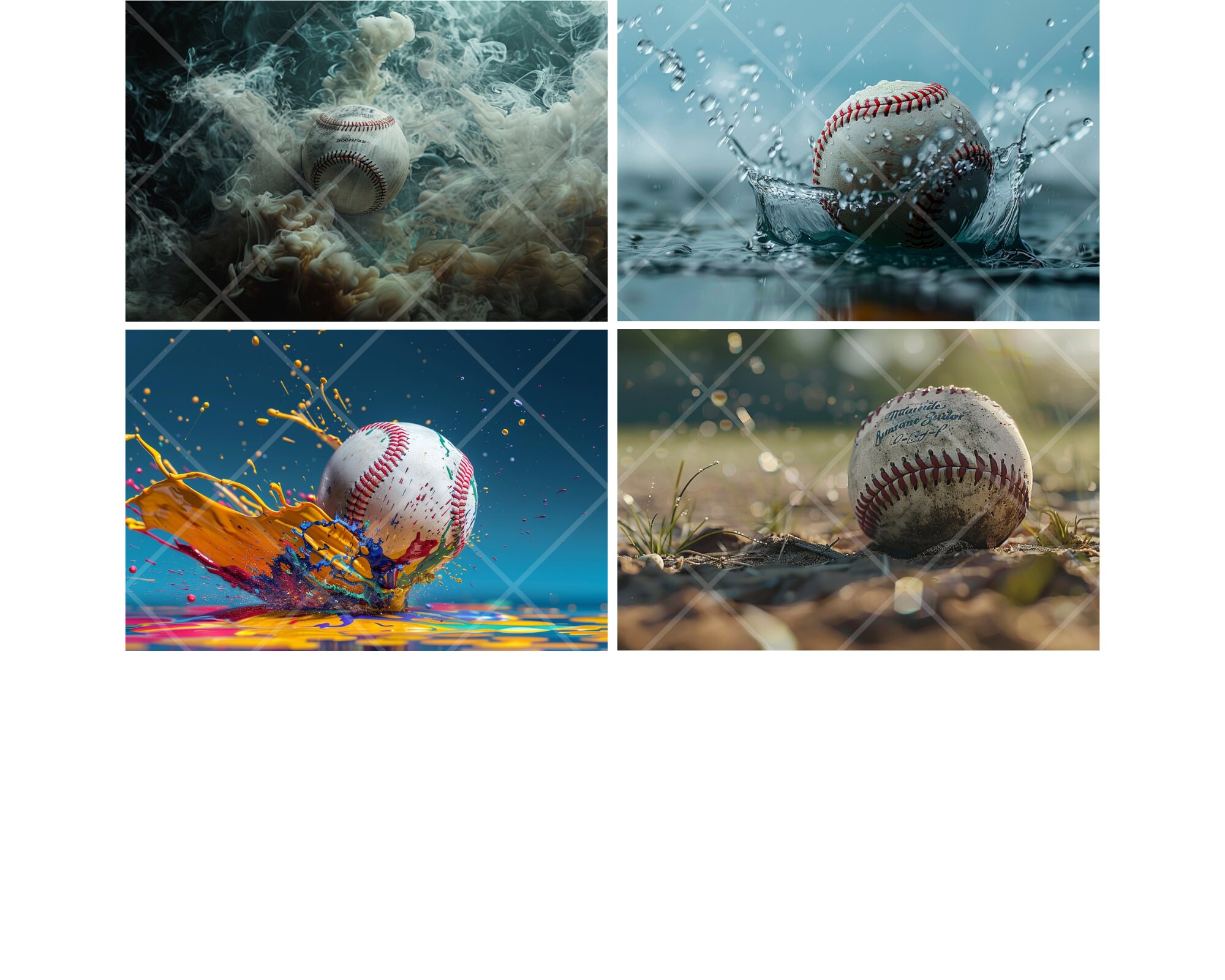 Baseball and Softball Digital Backdrops. Composite Backgrounds for ...